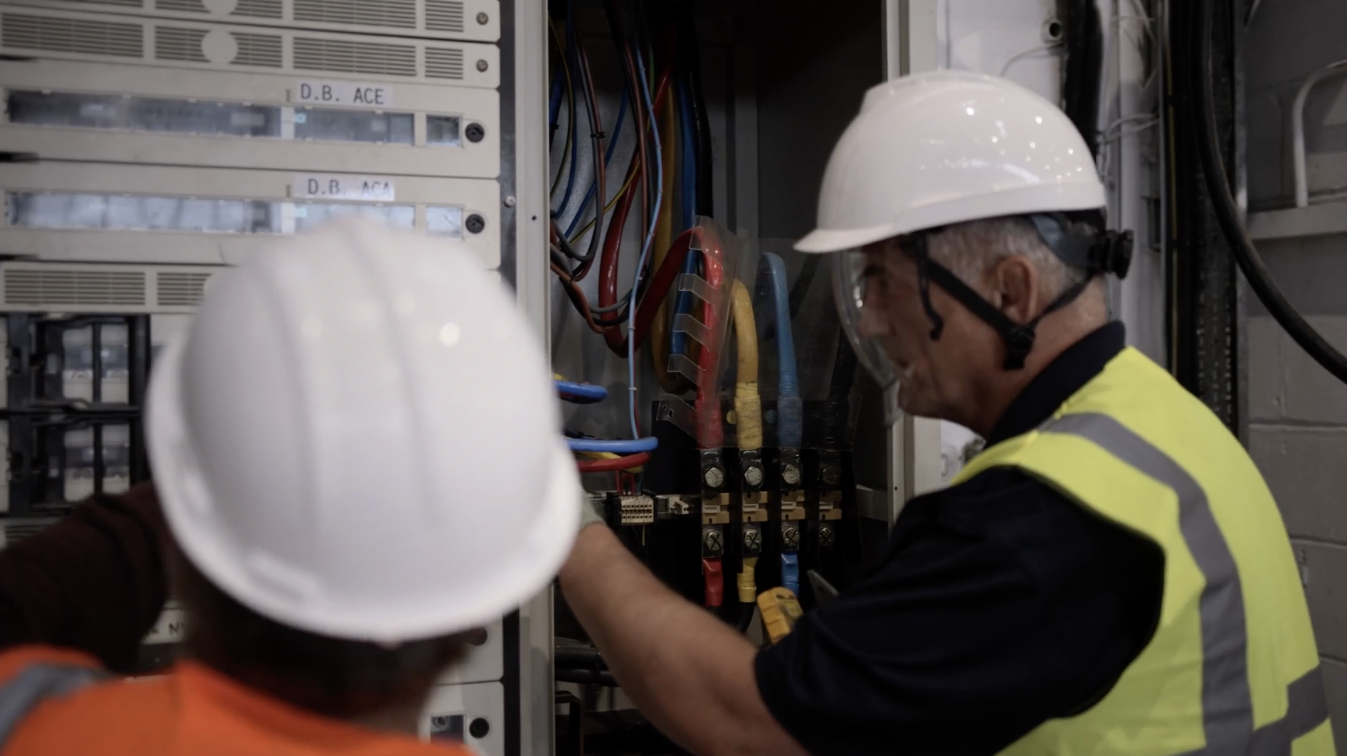 SG100 installation of transformer and control and distribution panel
